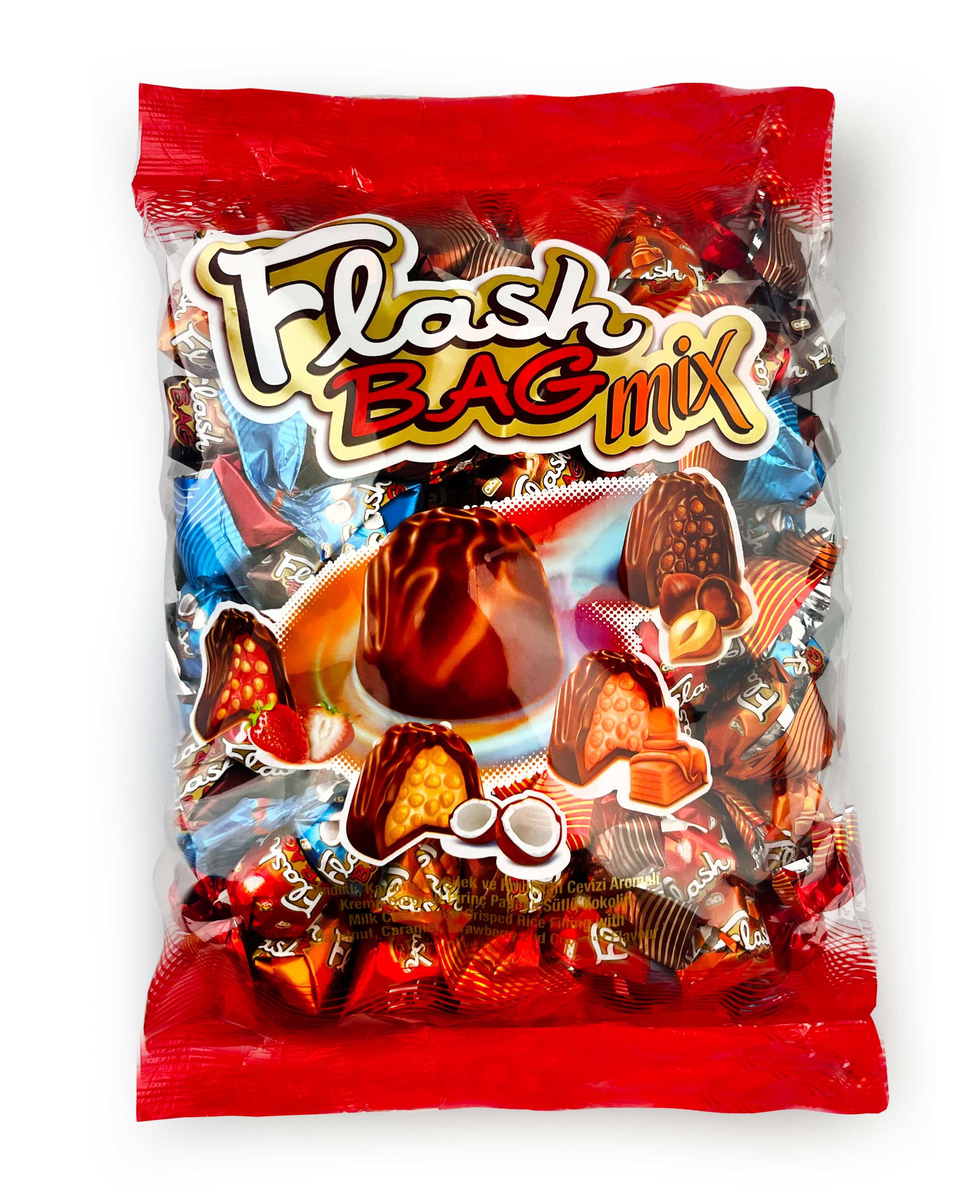 Cici Flash Bag Mix 1000 Gr. (1 Poşet) Kakaolu Ürünler Elvan