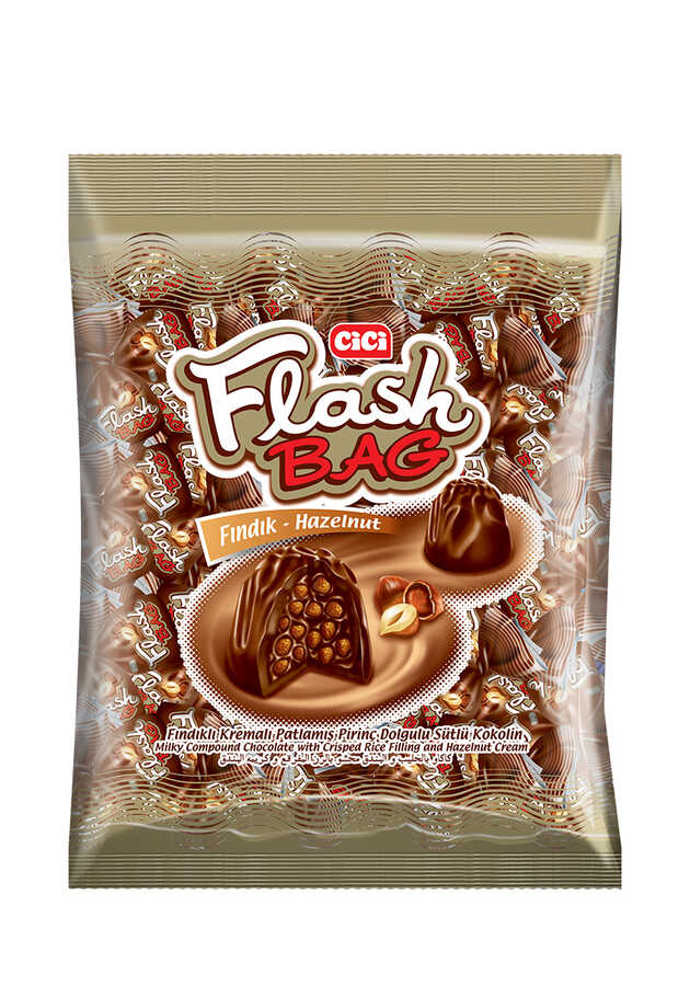 Flash Bag Fındıklı 1000 Gr. (1 Poşet) Kakaolu Ürünler CİCİ