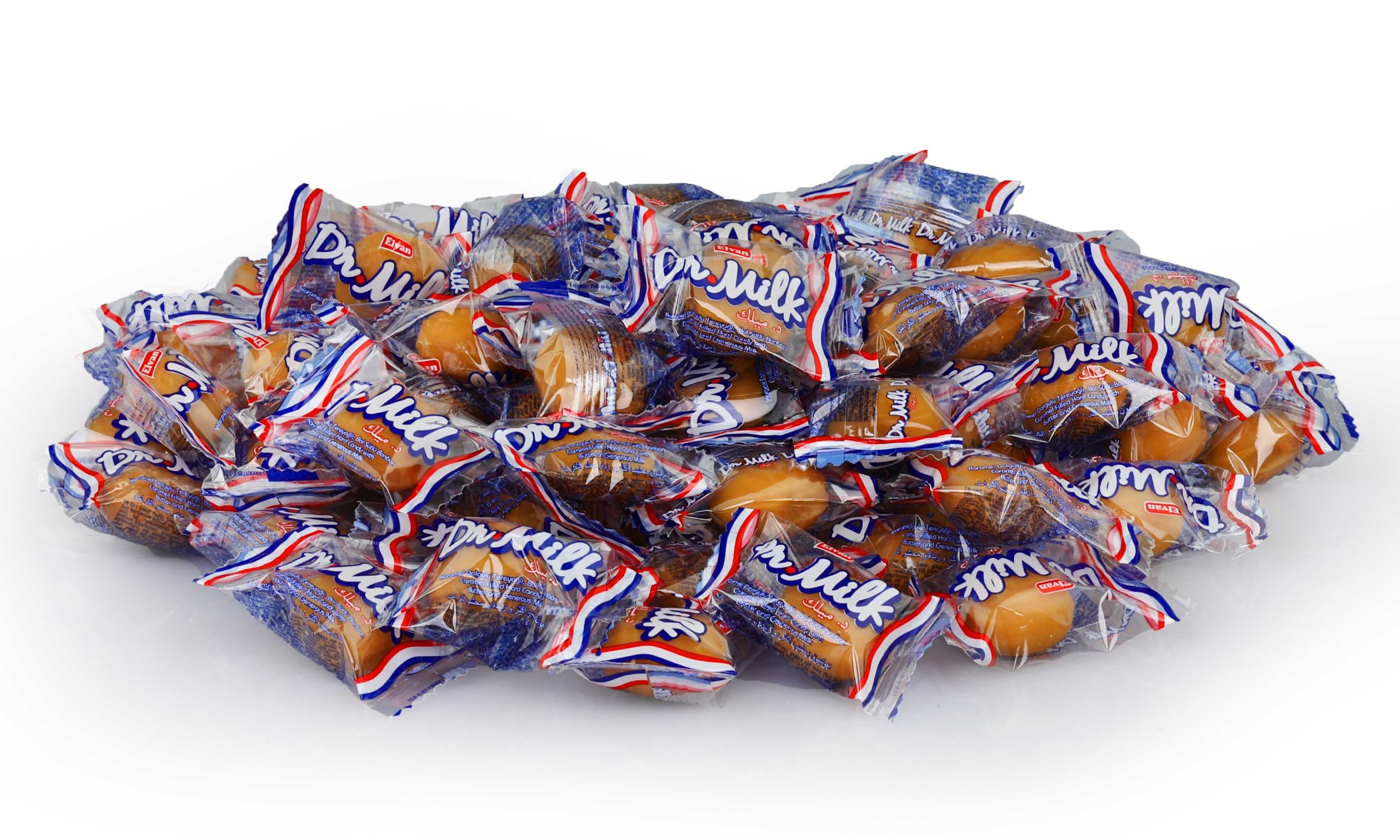 Dr. Milk Karamelli Şeker 1000 Gr. (1 Poşet) Sert Şeker Elvan