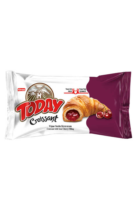 Today Kruvasan Vişneli 40 Gr. 6 Adet (1 Kutu) Kruvasan Elvan