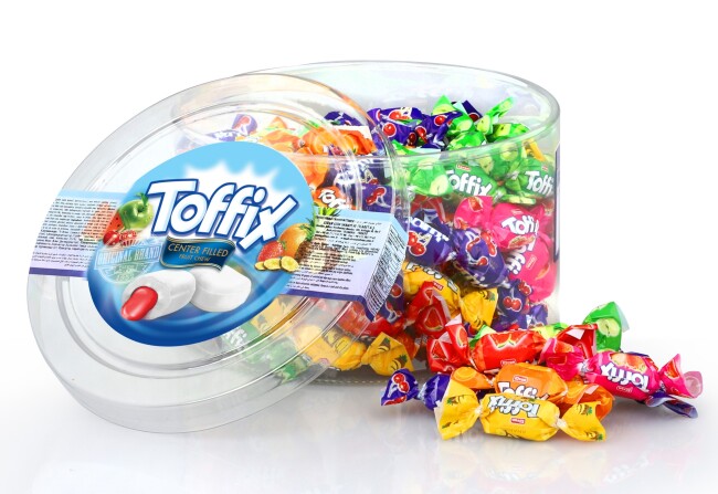 Toffix Stick Meyveli Mix Şeker 800 Gr. (1 Kutu) Yumuşak Şeker Elvan