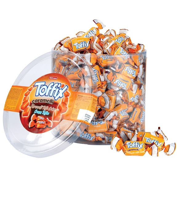 Toffix Stick Meyveli Mix Şeker 800 Gr. (1 Kutu) Yumuşak Şeker Elvan